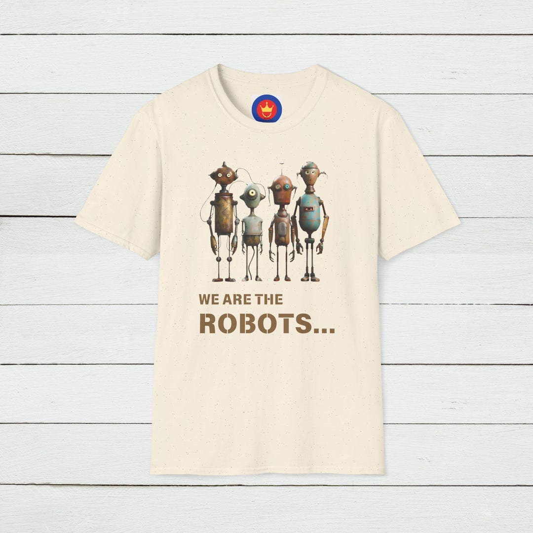 Robot T Shirt, Android Tshirt, Robot Lovers Tee, Sci-fi Humor Shirt ...
