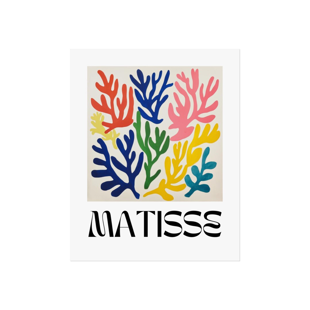 Henri Matisse Inspired Print, Aesthetic Matisse Poster for Exhibition ...