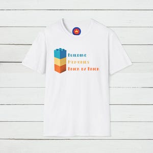 Retro Building Blocks T-shirt, Master Builder Graphic Tshirt, Creative ...