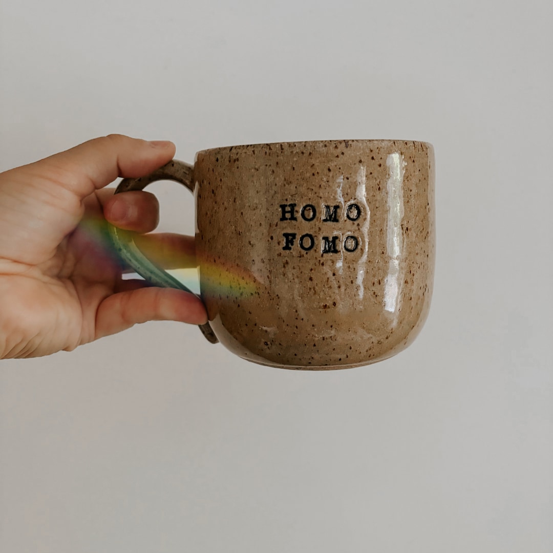 Homo Fomo CAPS Handmade Minimalist LGBTQ Pride Mug - Etsy