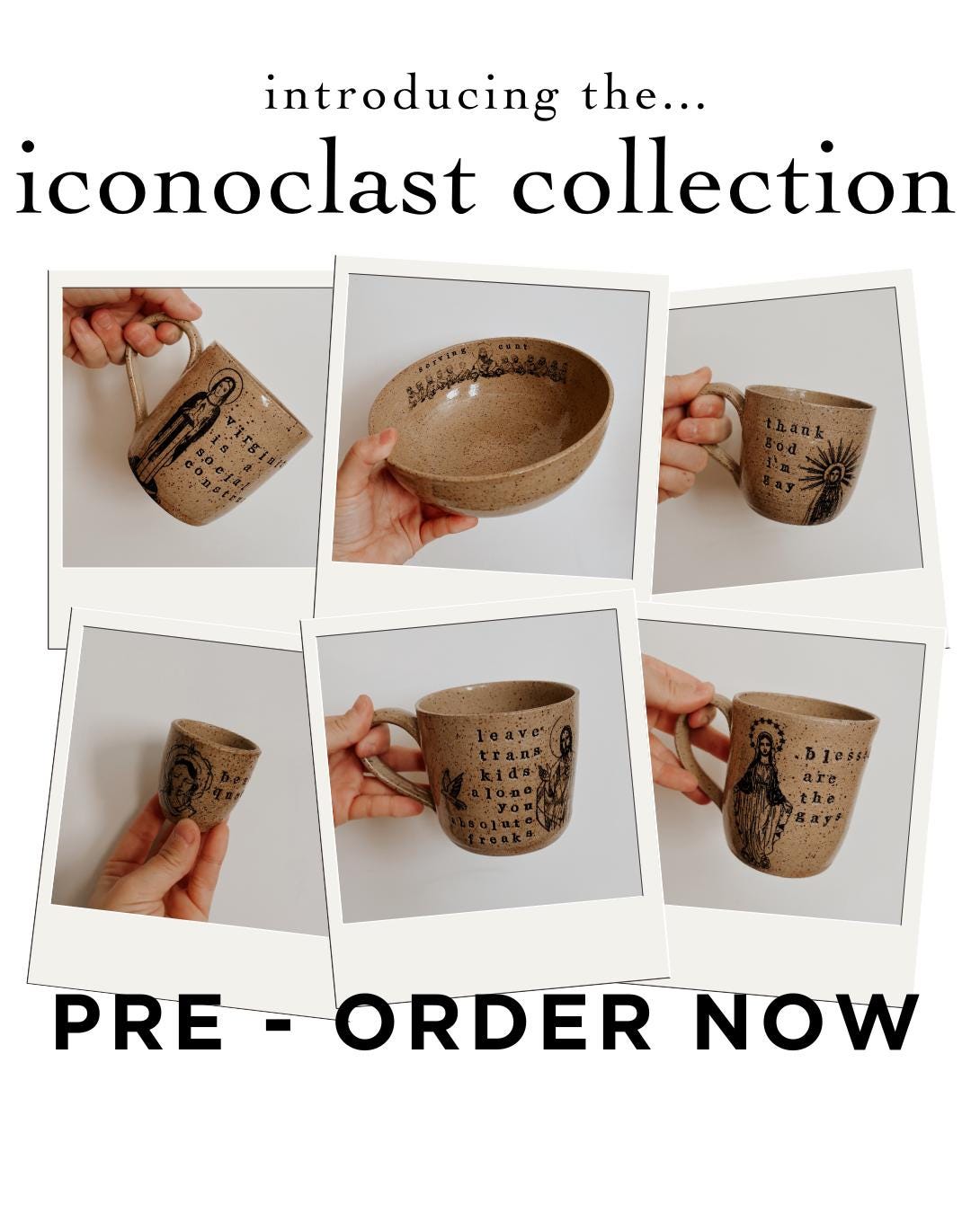 PRE-ORDER Iconoclast Collection | Custom Handmade Minimalist LGBTQ ...