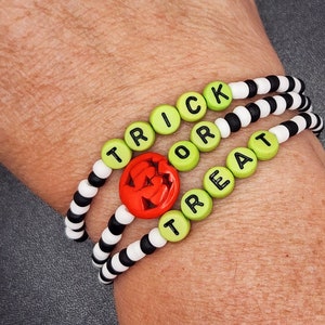 Trick or Treat Halloween Stack Stretch Bead Friendship Set of 3 ...