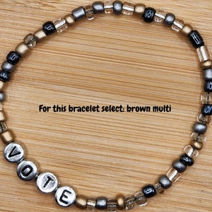 Vote Vote Vote! - Stack Stretch Bead Bracelet. for Layering and Sharing ...