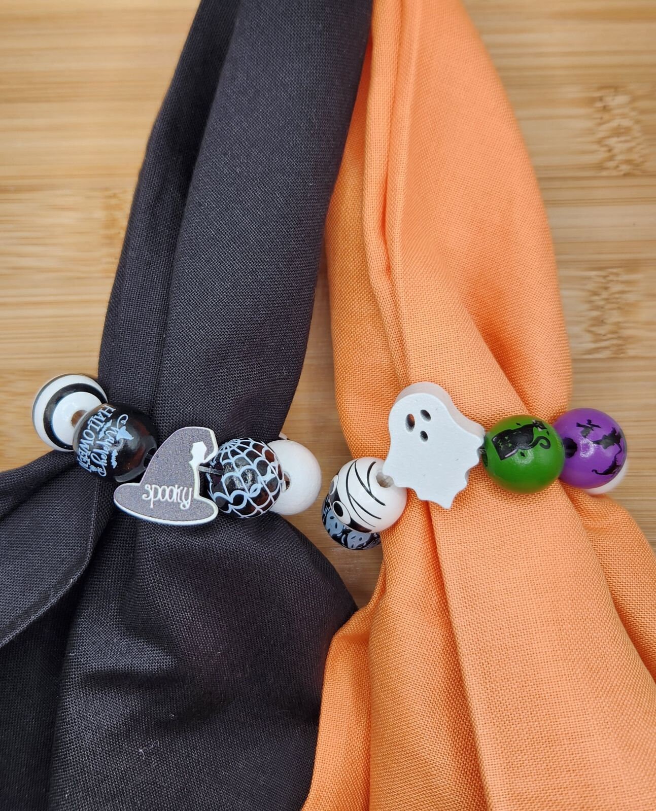 Festive Fun Halloween Napkin Stretch Napkin Rings. Decorate Your Spooky ...
