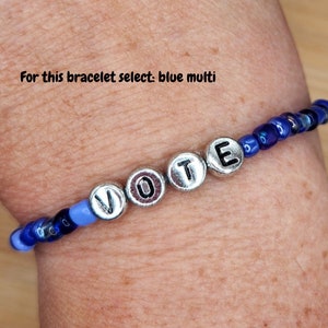 Vote Vote Vote! - Stack Stretch Bead Bracelet. for Layering and Sharing ...