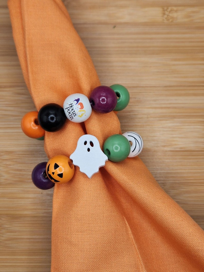 Festive Fun Halloween Napkin Stretch Napkin Rings. Decorate Your Spooky ...