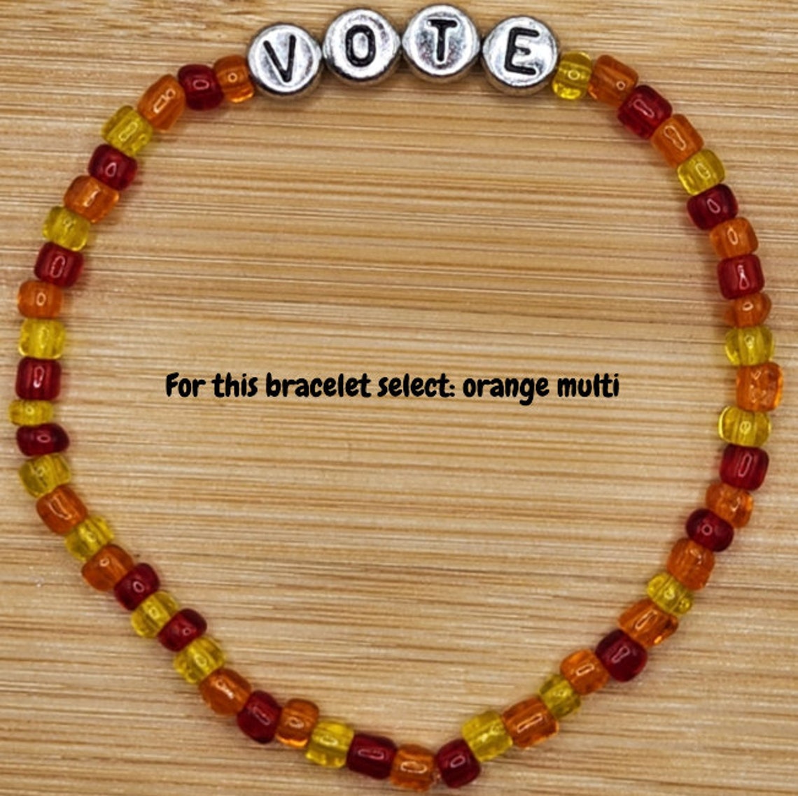 Vote Vote Vote! - Stack Stretch Bead Bracelet. for Layering and Sharing ...