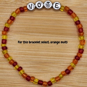Vote Vote Vote! - Stack Stretch Bead Bracelet. for Layering and Sharing ...