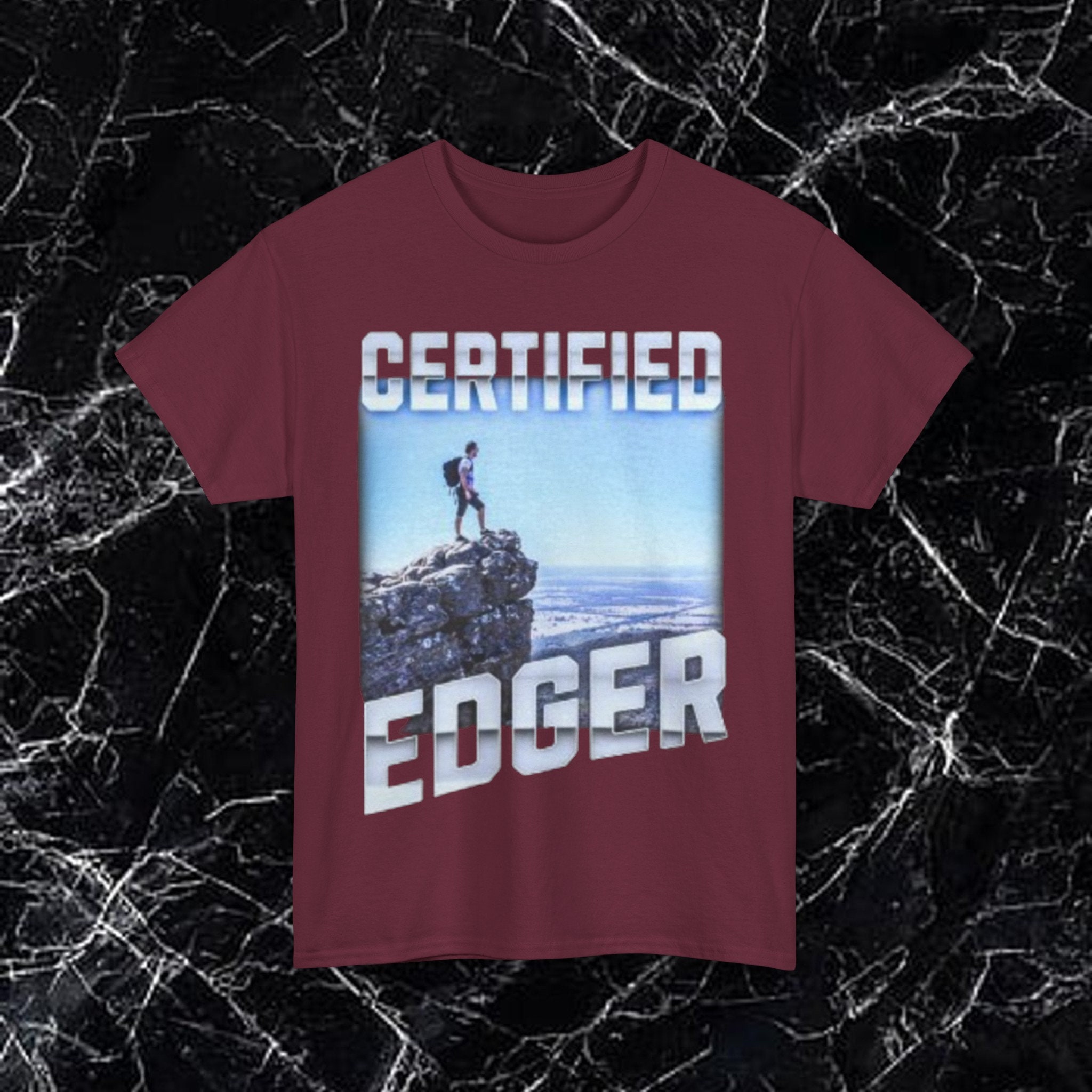 Funny Meme Tshirt, Certified Edger Joke Tee, Gift Shirt, Parody Tees ...