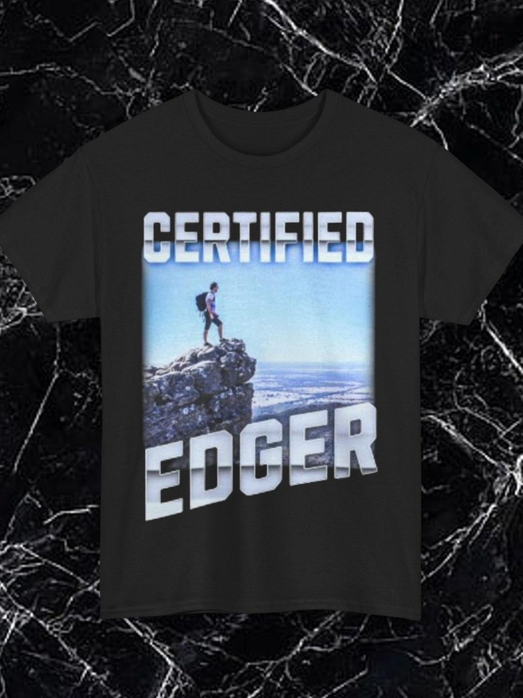 Funny Meme Tshirt, Certified Edger Joke Tee, Gift Shirt, Parody Tees ...