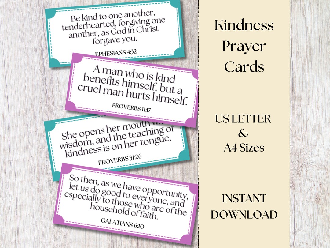 Bible Verse Prayer Cards, Sunday School Prayer Board, Christian Gifts ...