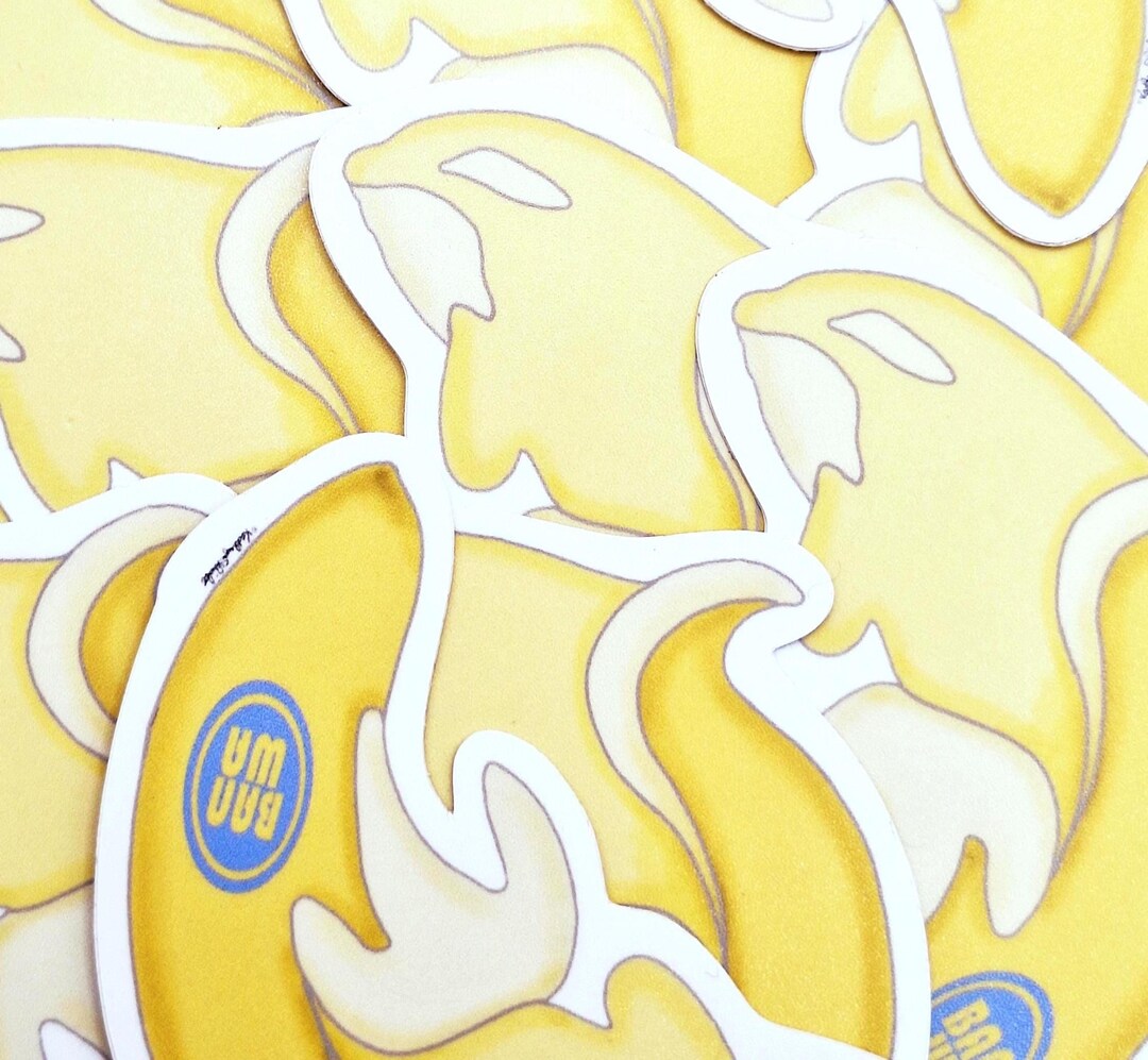 Sticker: Banana Whale - Etsy