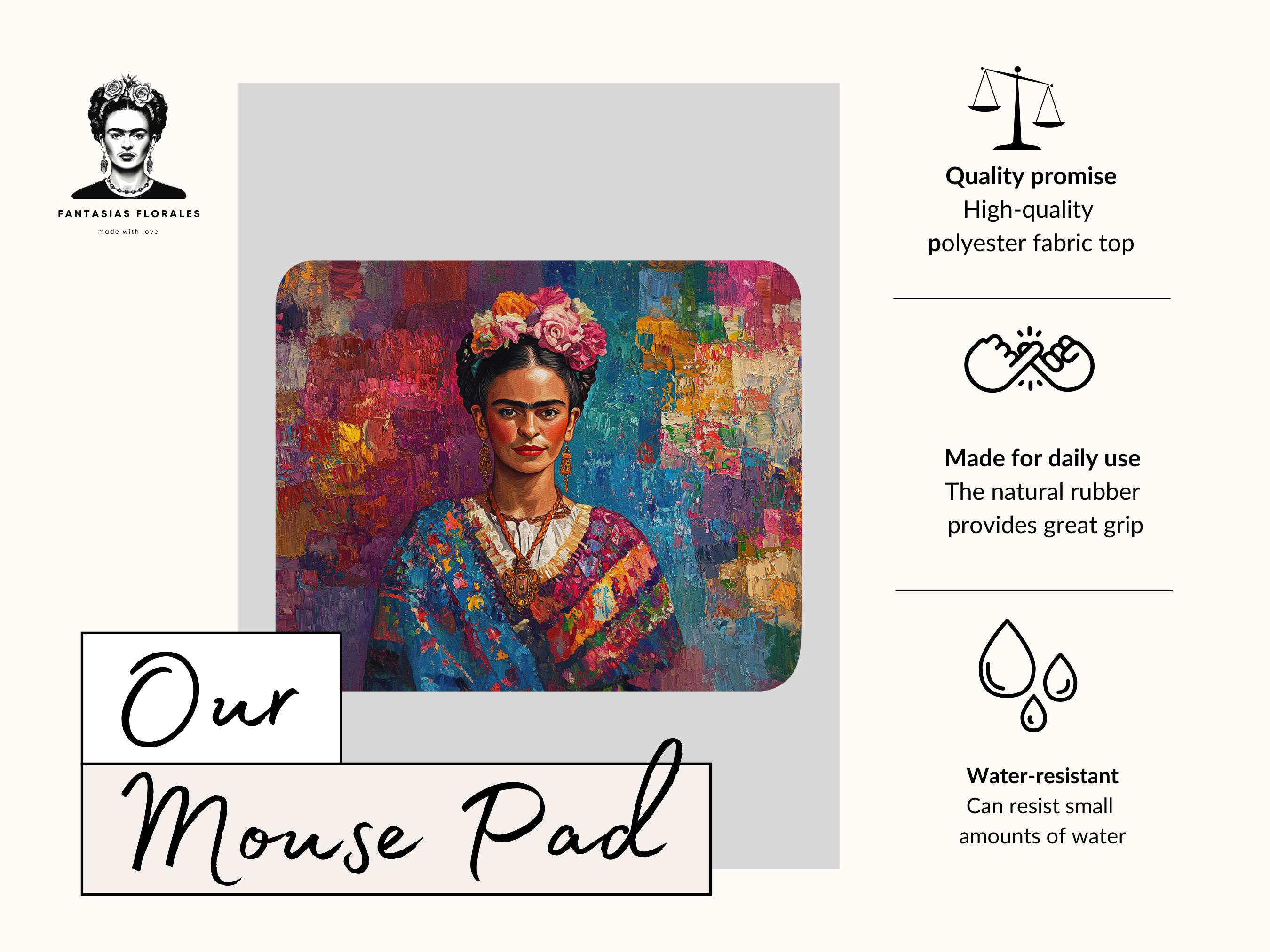 Frida Kahlo Mouse Pad - Mouse Surface Computer Work Home Office ...