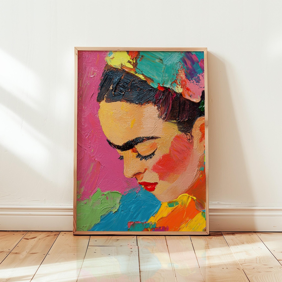 Frida Kahlo Poster Wall Art Print Portrait "bold, Beautiful, Untamed ...