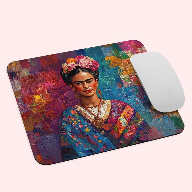 Frida Kahlo Mouse Pad - Mouse Surface Computer Work Home Office ...