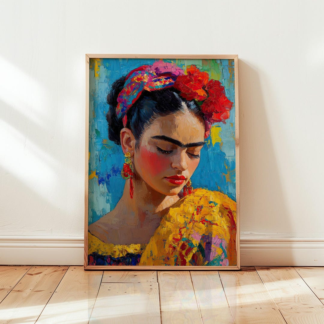 Frida Kahlo Portrait Poster – Colorful Mexican Art, Feminism Print - Etsy