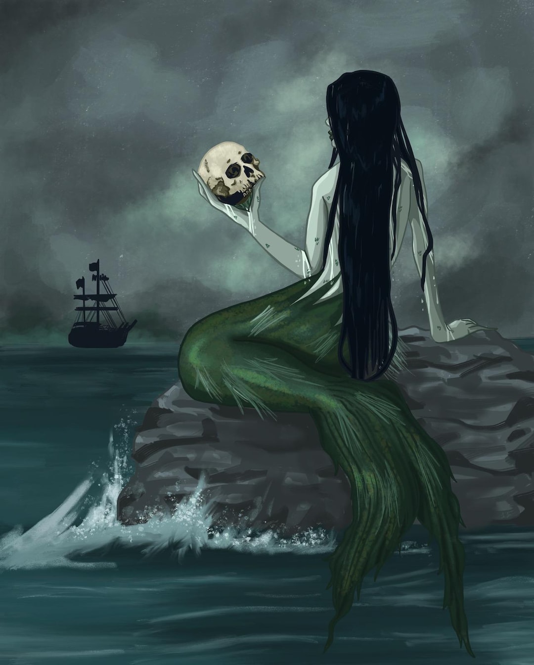 Siren Print - Etsy