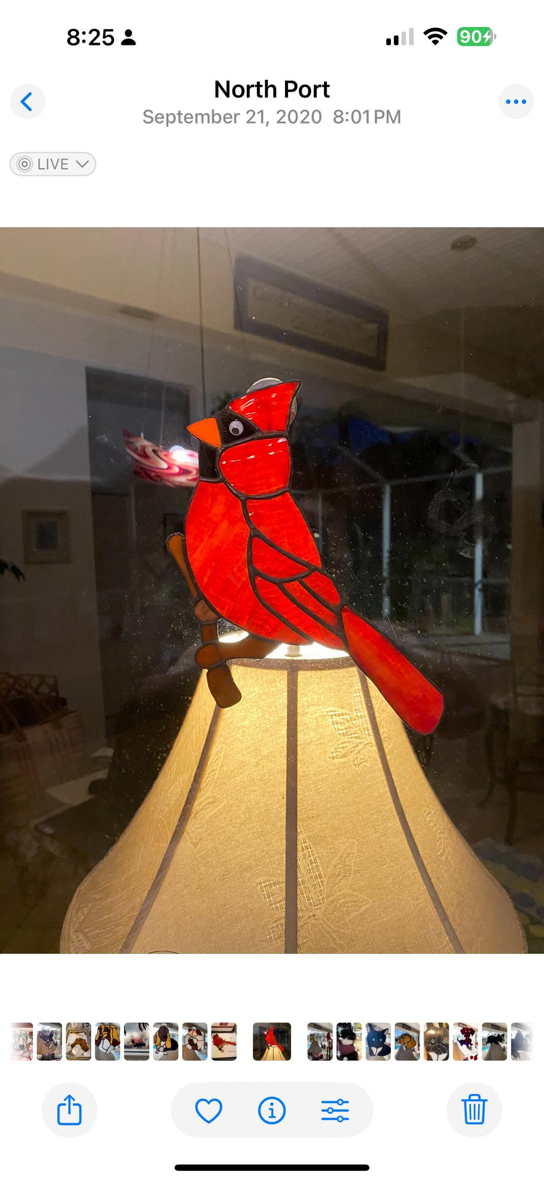 Stained Glass Cardinal Night Light - Etsy