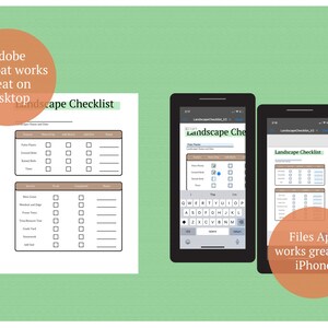 Printable Work Sheet Landscape Checklist Gardening Tracker Fillable ...