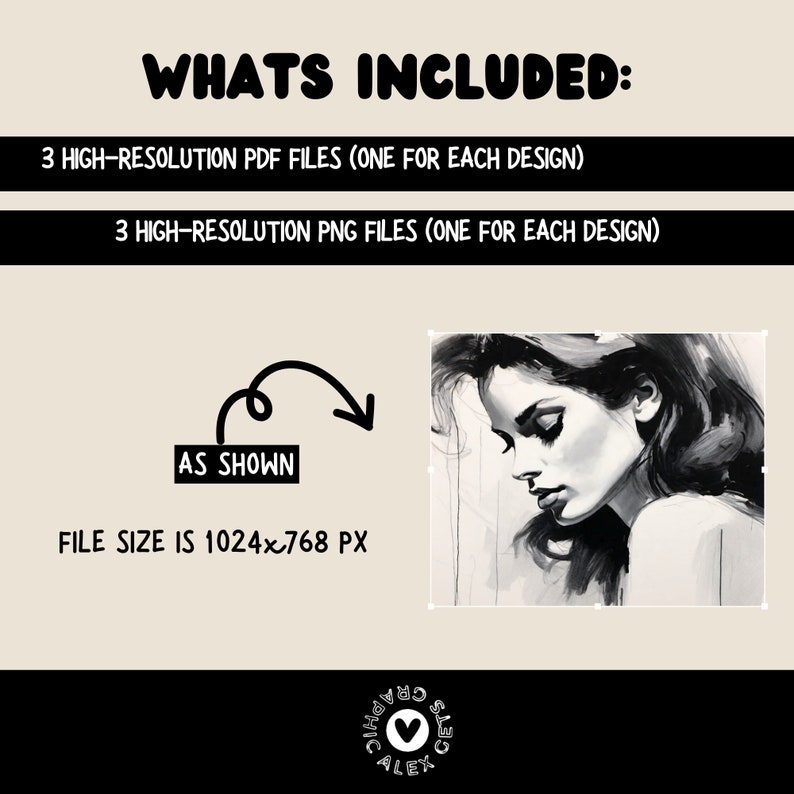 LDR Inspired Printable Wall Art Set Lana Beautiful Woman Instant ...