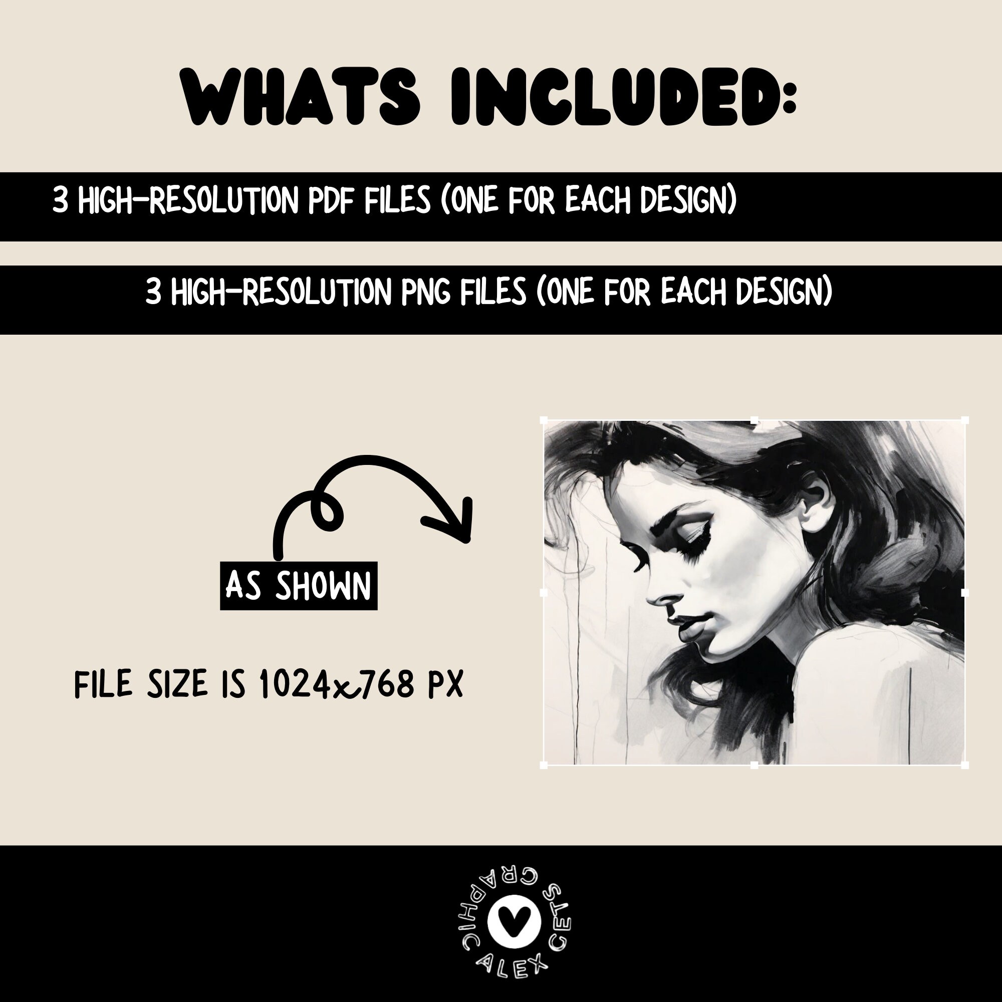 LDR Inspired Printable Wall Art Set Lana Beautiful Woman Instant ...