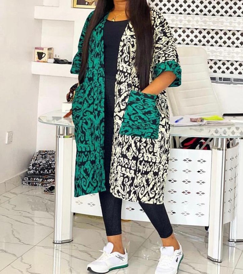 African Print Jacket Ankara Duster African Print Kimono Ankara Kimono ...