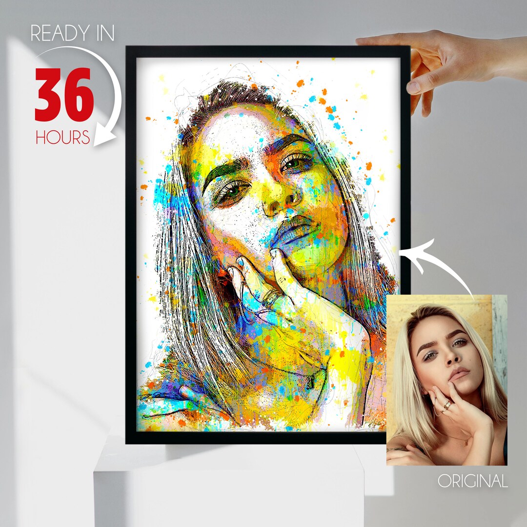A Portrait Based on Your Photo as a Template in a Playful ...