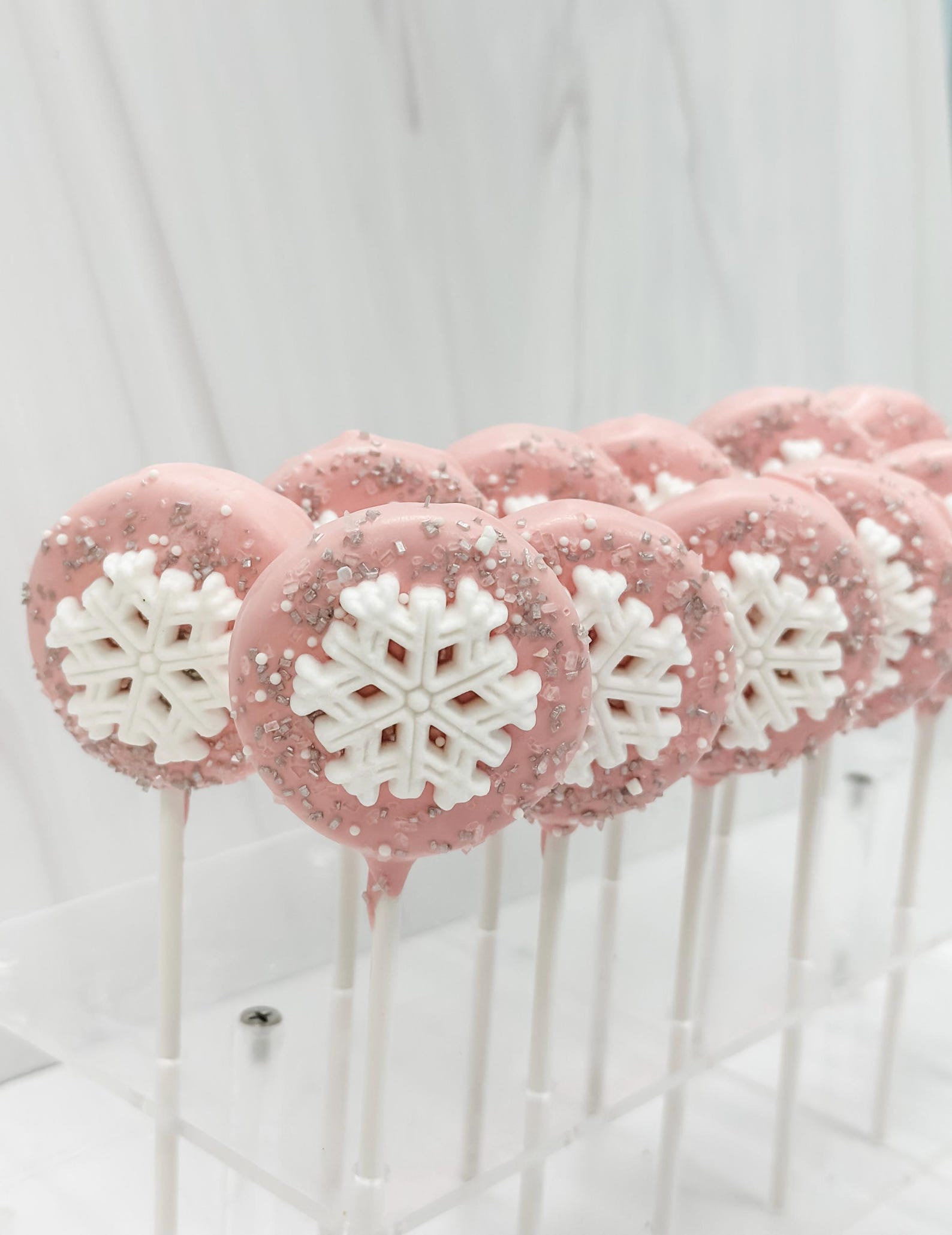 Pink Snowflake "holly-pop's" - Etsy