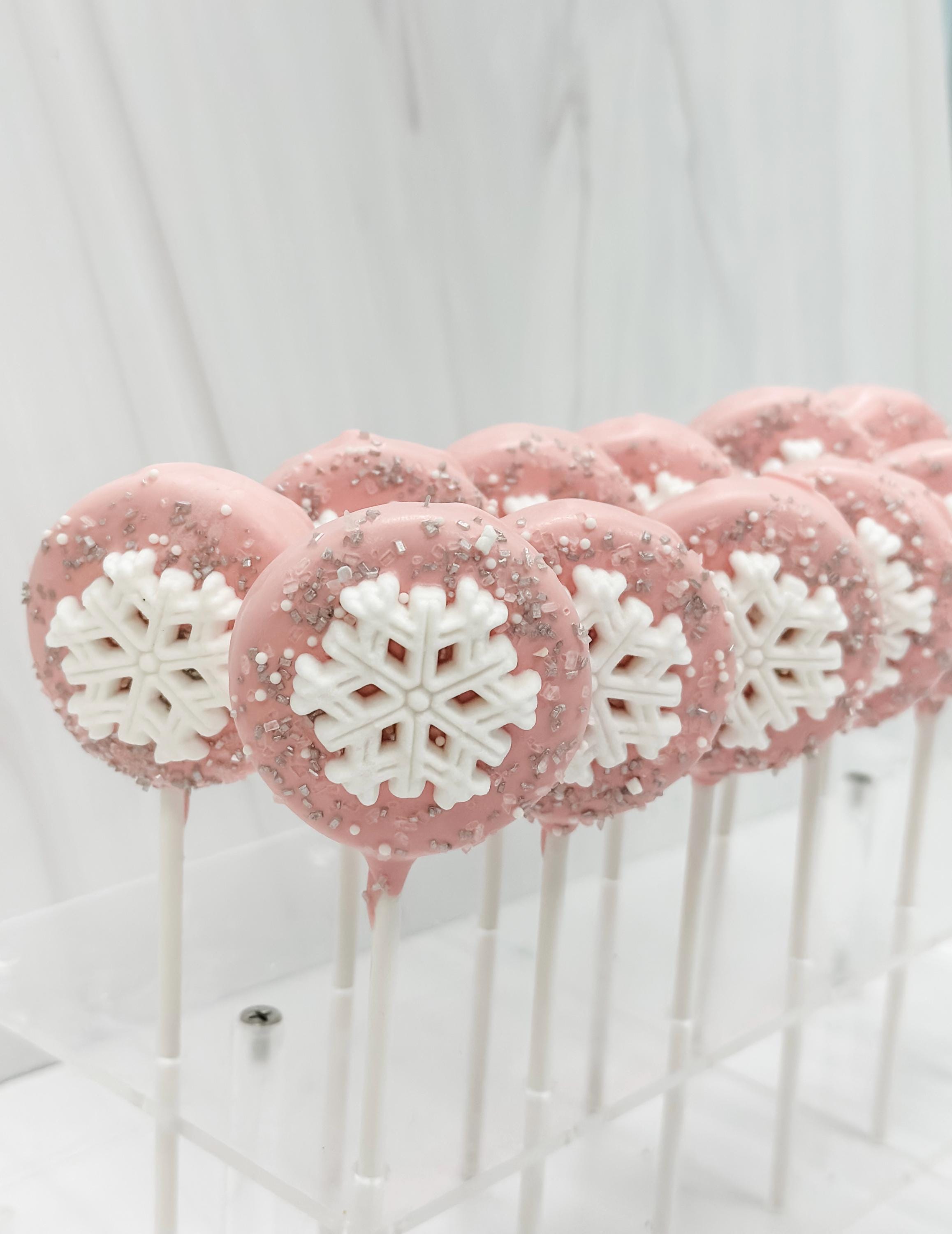 Pink Snowflake "holly-pop's" - Etsy