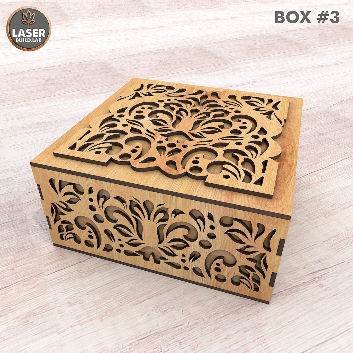 Laser Cut File Box and Laser Cut Box Svg, Laser File Box 3mm 1/8 Inch ...