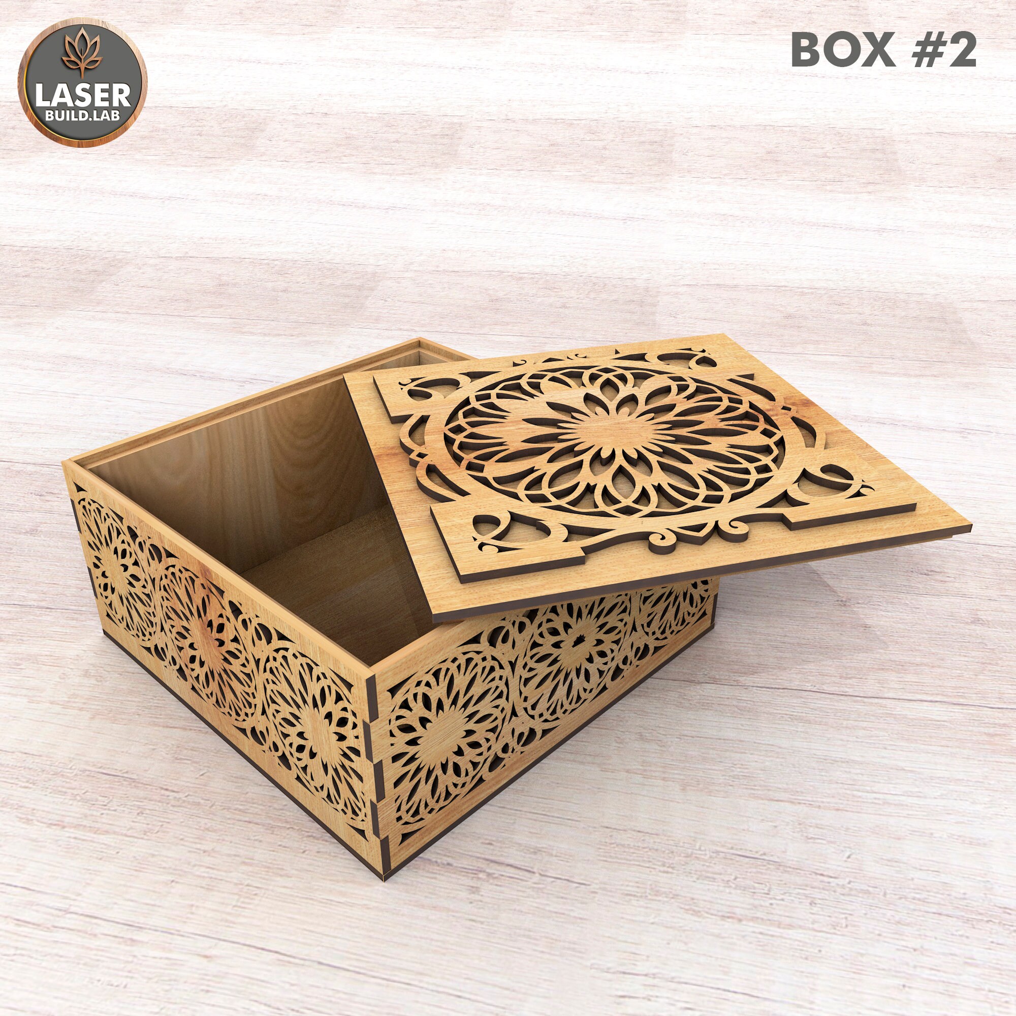 Laser Cut File Box and Laser Cut Box Svg, Laser File Box 3mm 1/8 Inch ...
