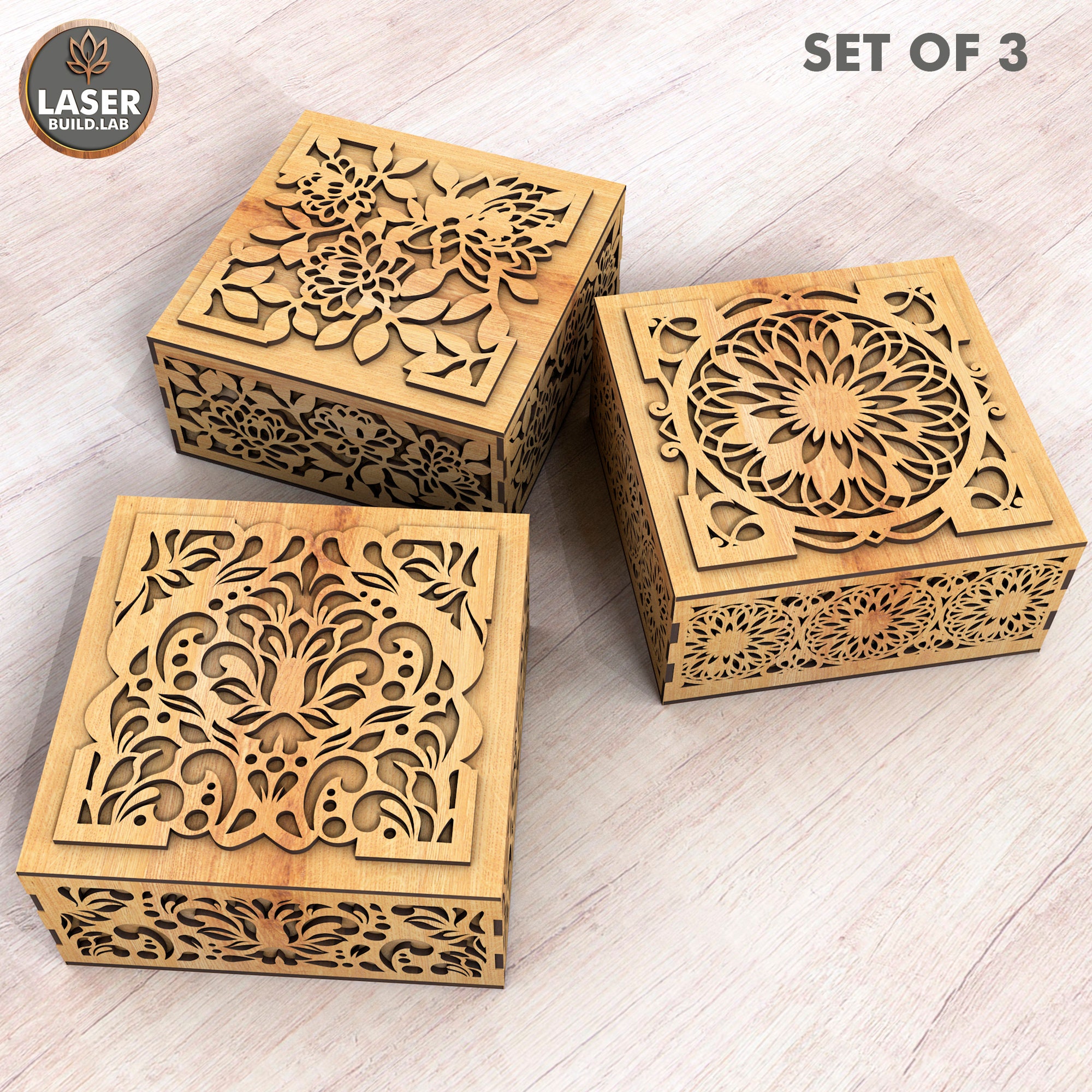 Laser Cut File Box and Laser Cut Box Svg, Laser File Box 3mm 1/8 Inch ...