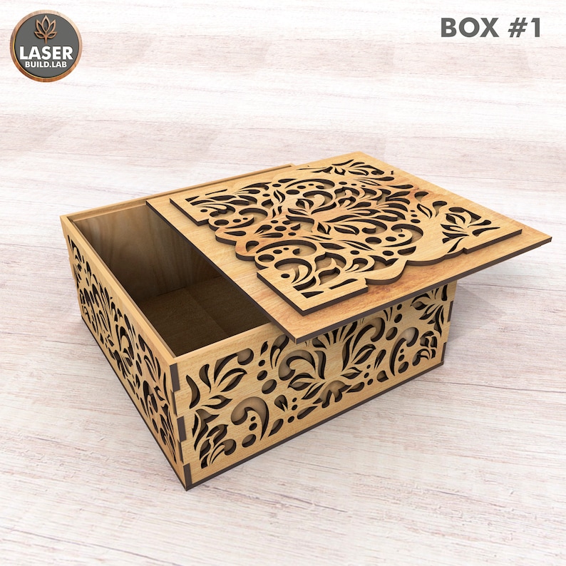 Laser Cut File Box and Laser Cut Box Svg, Laser File Box 3mm 1/8 Inch ...