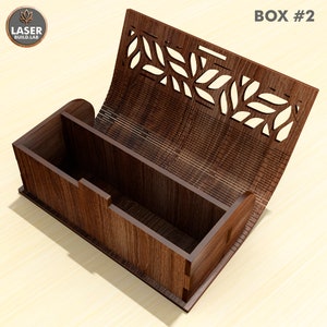 Laser Cut Book Box Svg Laser Cutting Files and Wooden Book Box File ...