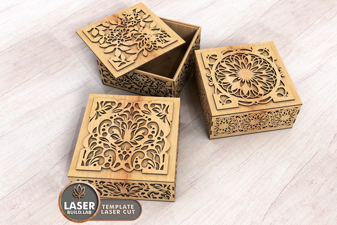 Laser Cut File Box and Laser Cut Box Svg, Laser File Box 3mm 1/8 Inch ...