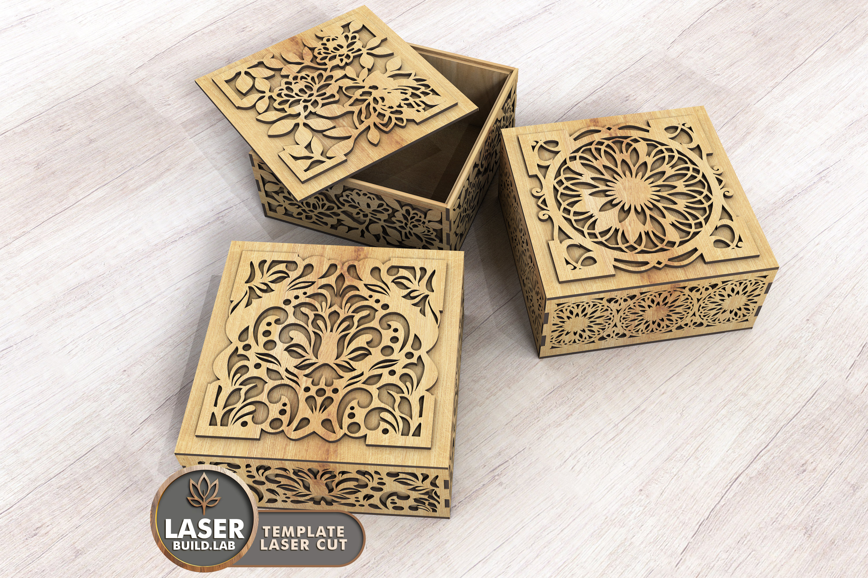Laser Cut File Box and Laser Cut Box Svg, Laser File Box 3mm 1/8 Inch ...