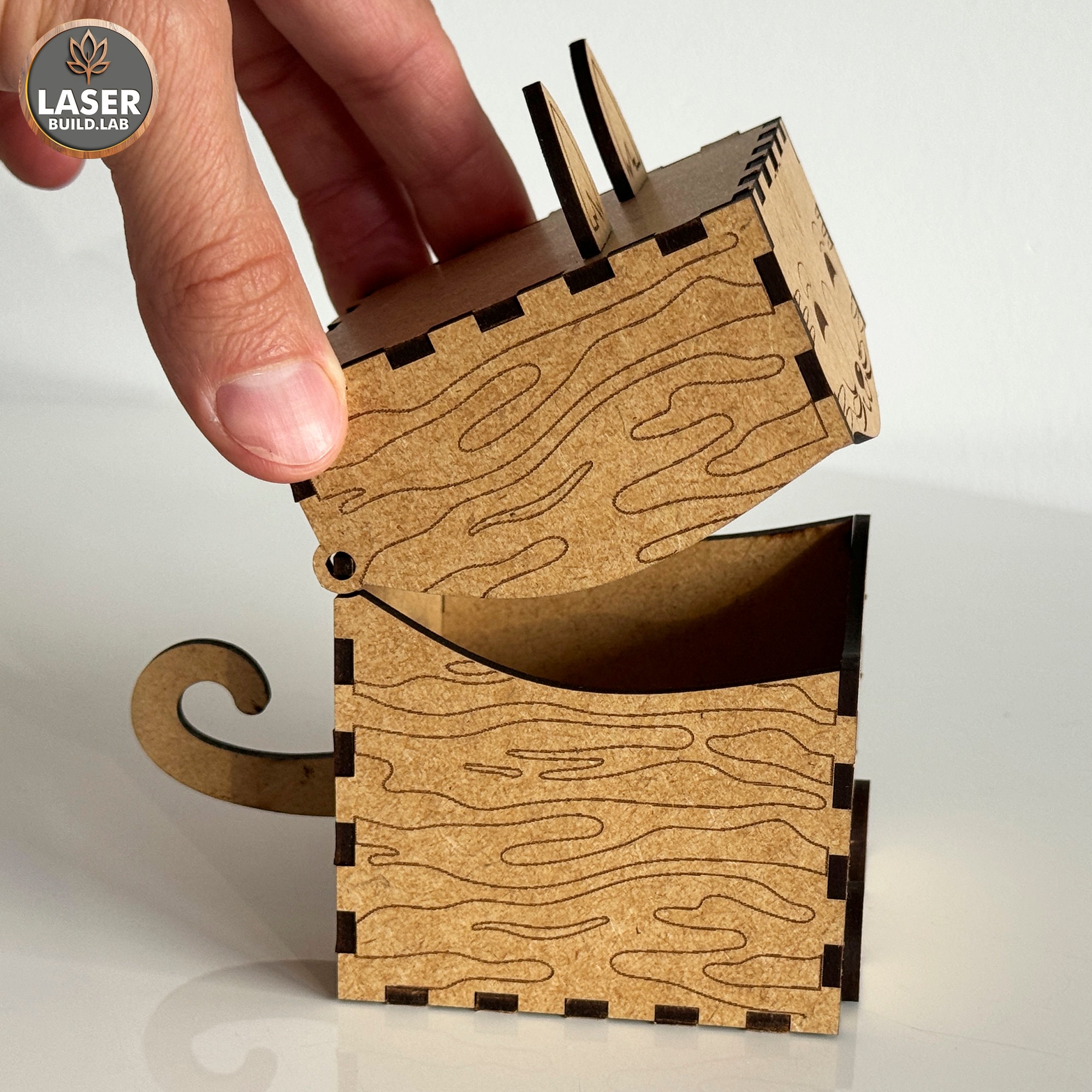 Box Laser Cut File for Kids and Laser Cut Children, Laser Cut Pattern ...