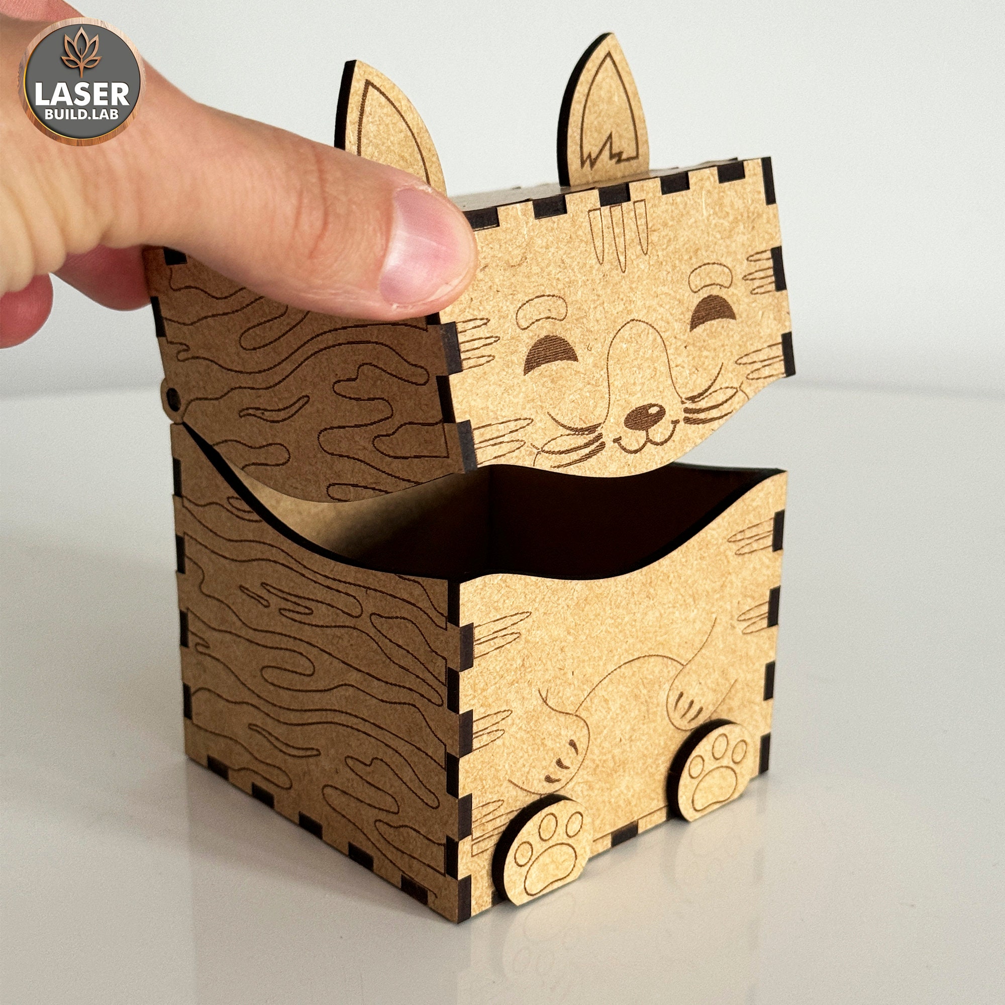 Box Laser Cut File for Kids and Laser Cut Children, Laser Cut Pattern ...