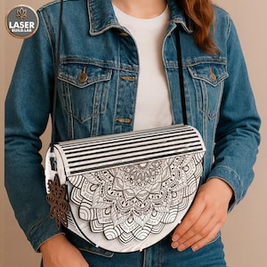 Engraving BAG Laser Cut Files and Purse Lasercut, Handbag Svg Laser ...