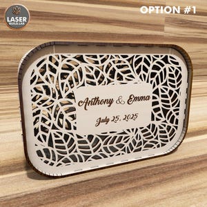 Laser Cut File Wedding Card Box Dxf Cut File, Wedding Laser Cut Box ...