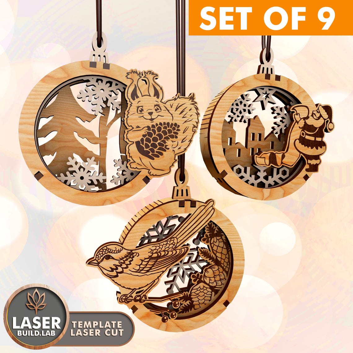 Laser Files Christmas Ornament Svg, Christmas Ornament Laser Cut Files ...