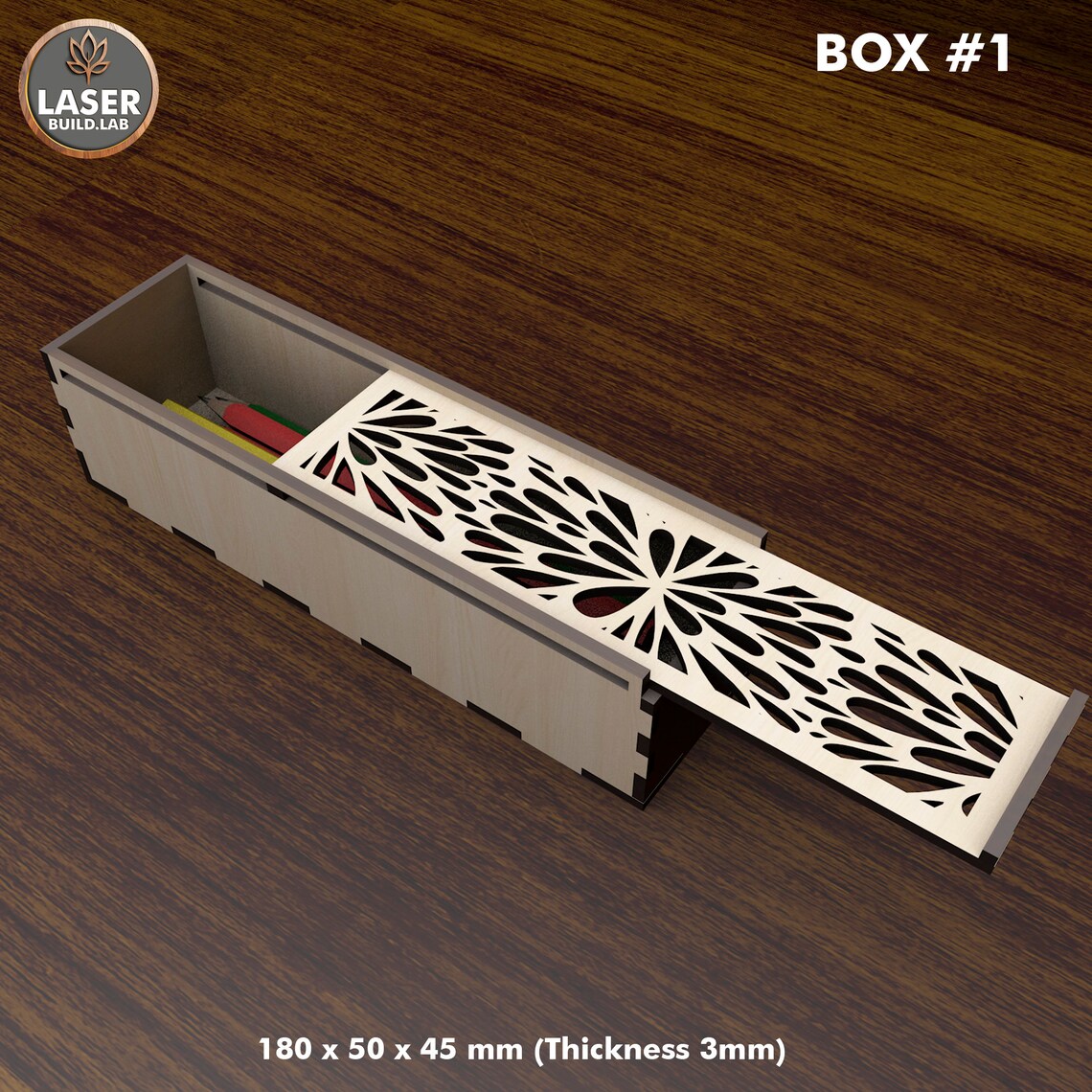 Laser Svg Pencil Box Laser Cut File and Laser Cut Pen Holder, Pen Box ...