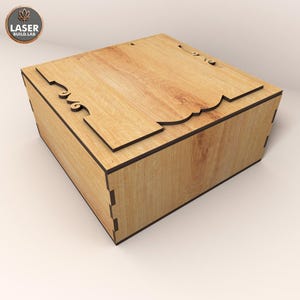 Laser Cut Files Box Wooden and Svg Files for Laser Box, Laser Box ...