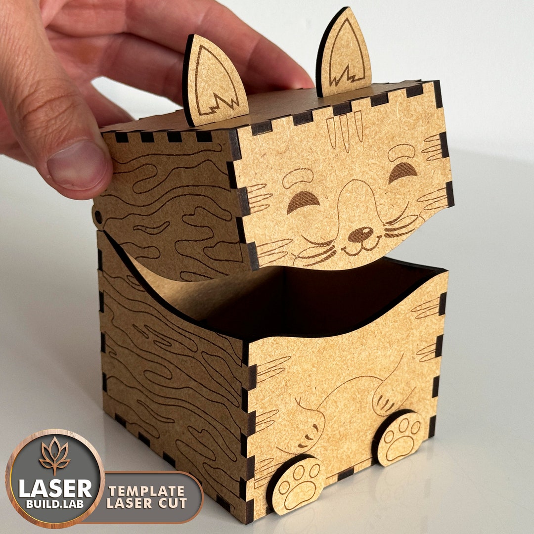 Box Laser Cut File for Kids and Laser Cut Children, Laser Cut Pattern ...