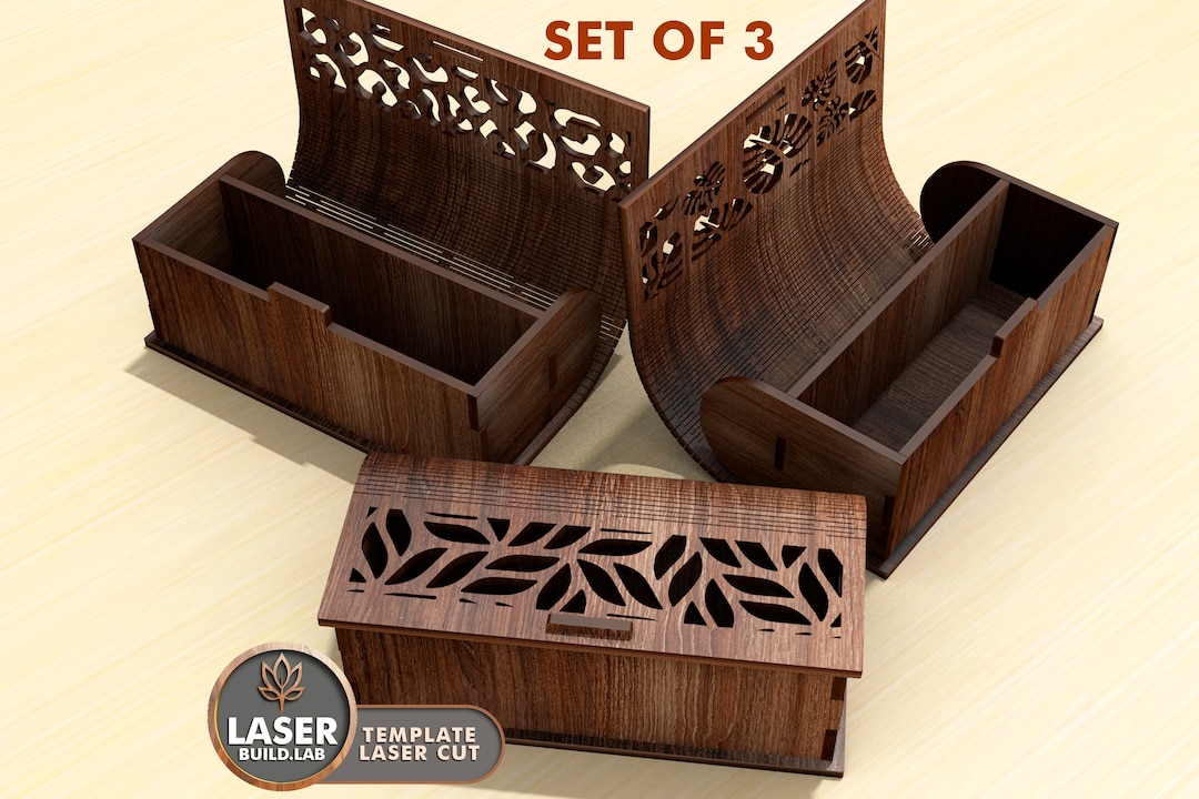 Laser Cut Book Box Svg Laser Cutting Files and Wooden Book Box File ...