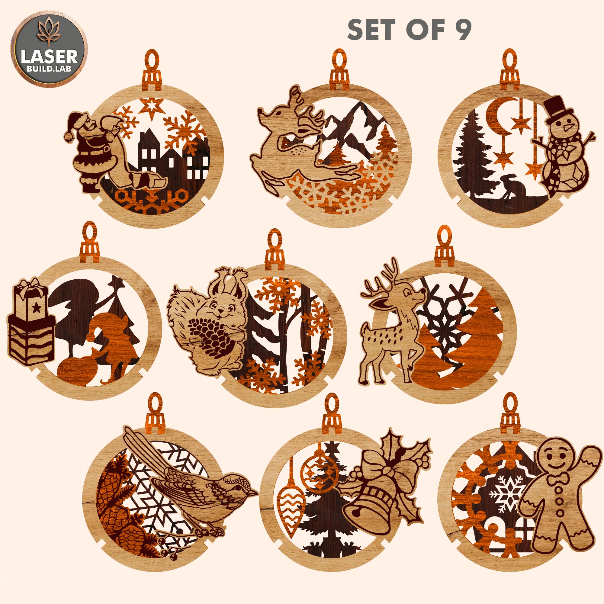 Laser Files Christmas Ornament Svg, Christmas Ornament Laser Cut Files ...