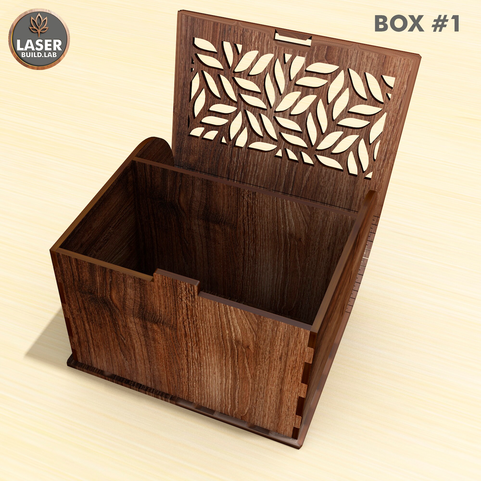 Laser File Box Book 3d Svg File Box 3mm and Laser Cut Box Template ...