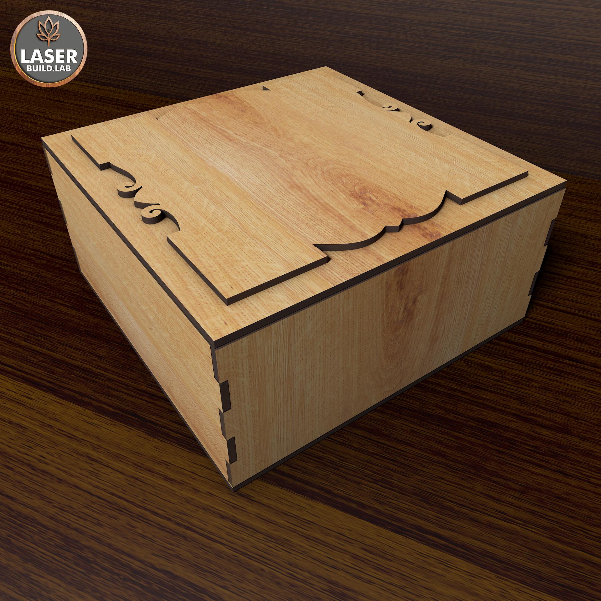 Laser Cut Files Box Wooden and Svg Files for Laser Box, Laser Box ...