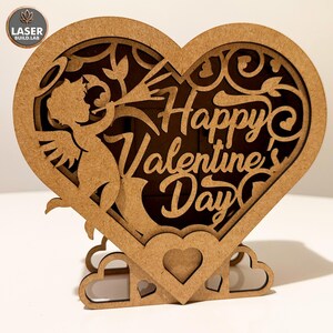 Laser Svg Valentine's Day Laser File Candle Holder, Love Laser Cutting ...