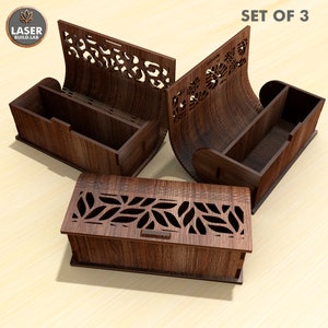 Laser Cut Book Box Svg Laser Cutting Files and Wooden Book Box File ...